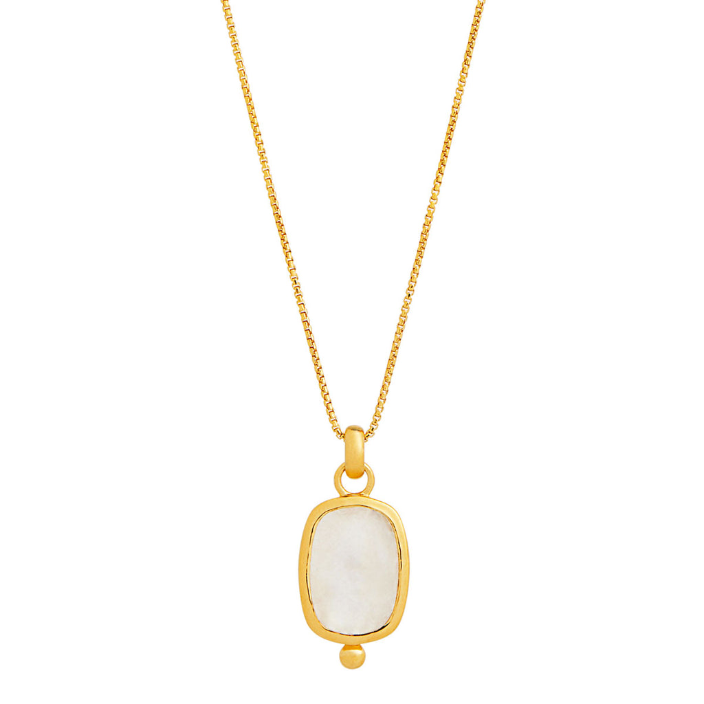 Najo Fleur Moonstone Gold-Tone Pendant N7363 | Hoskings Jewellers