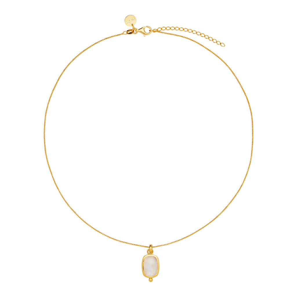 Najo Fleur Moonstone Gold-Tone Pendant N7363 | Hoskings Jewellers